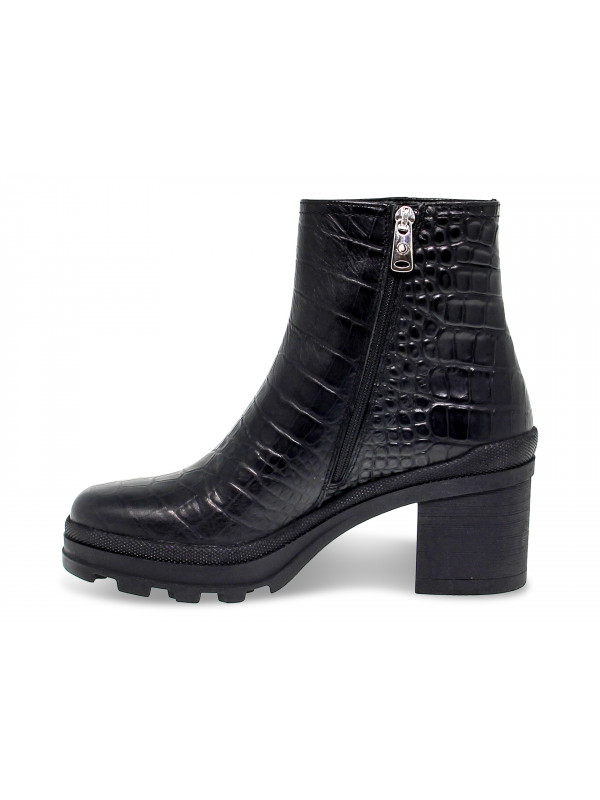 Tronchetto Janet Sport in cocco e stampato nero - Guidi Calzature ...