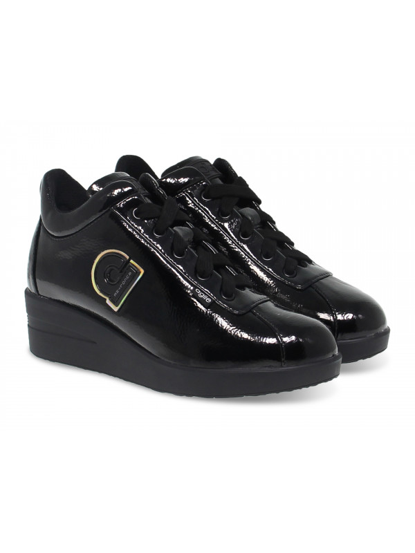 Sneakers Ruco Line AGILE in vernice nero - Guidi Calzature - Nuova ...