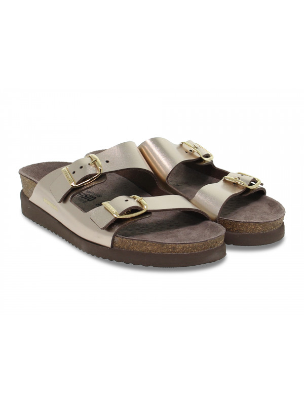 Flat sandals Mephisto HARMONY STAR in platinum laminate - Guidi ...