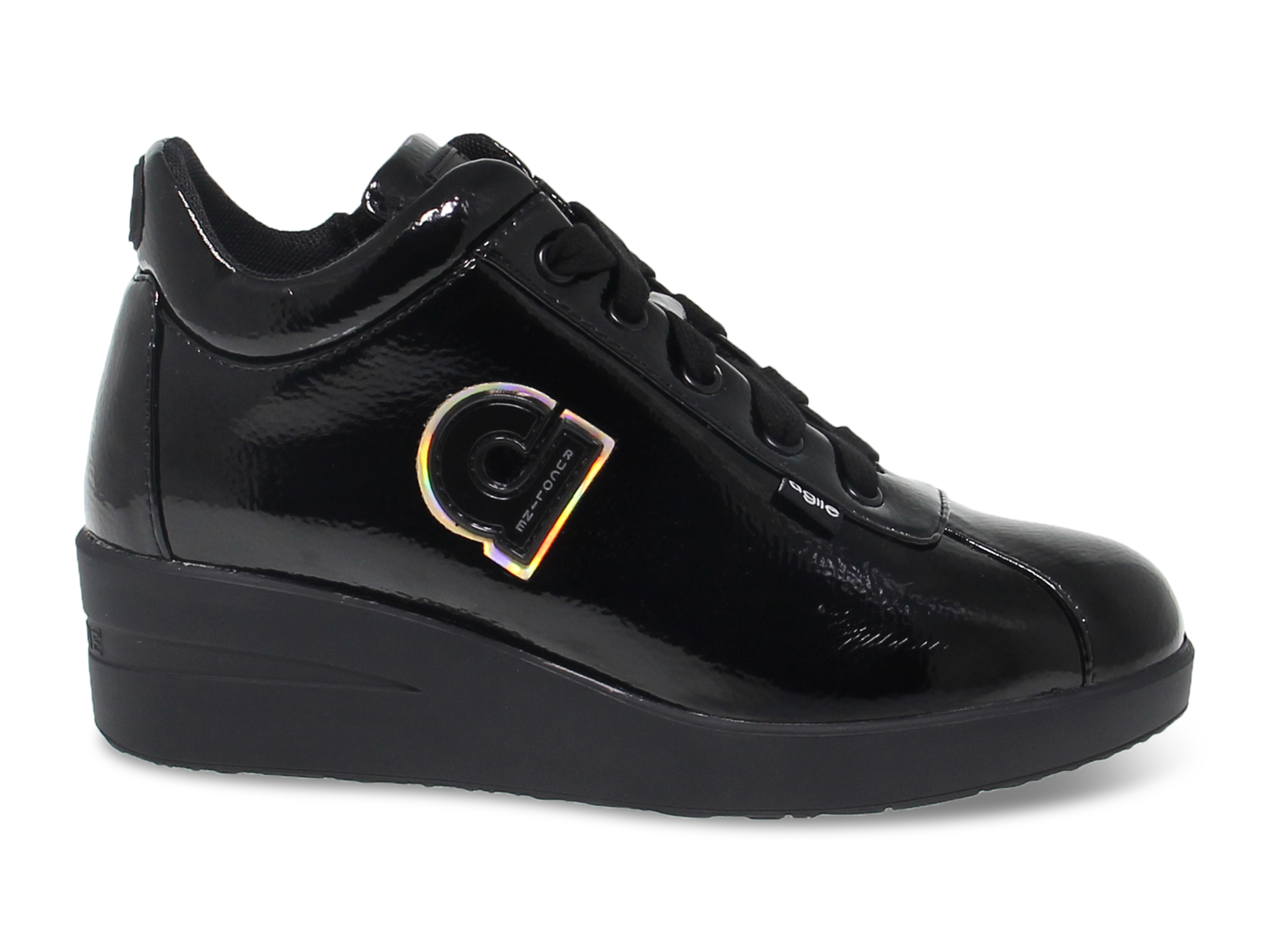 Sneakers Ruco Line AGILE in black paint - Guidi Calzature - Spring ...